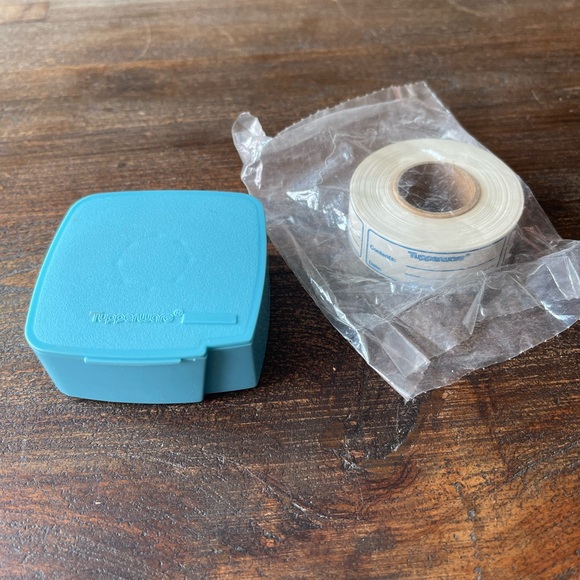 Tupperware | Kitchen | Vintage Tupperware Label Dispenser Label Rolls ...